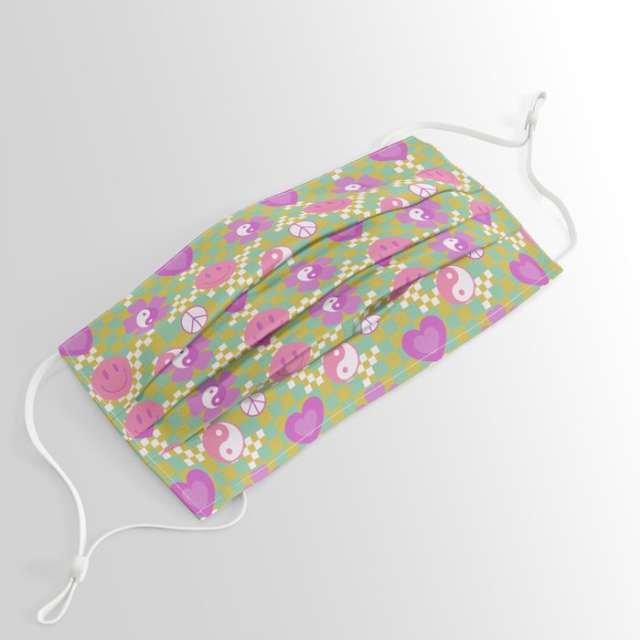 Y2K Indie Kid Symbols Pattern (YIN YANG \ PEACE \ HEART \ FLOWER ...