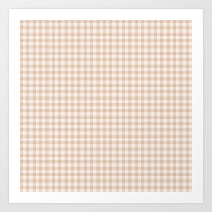 gingham background beige