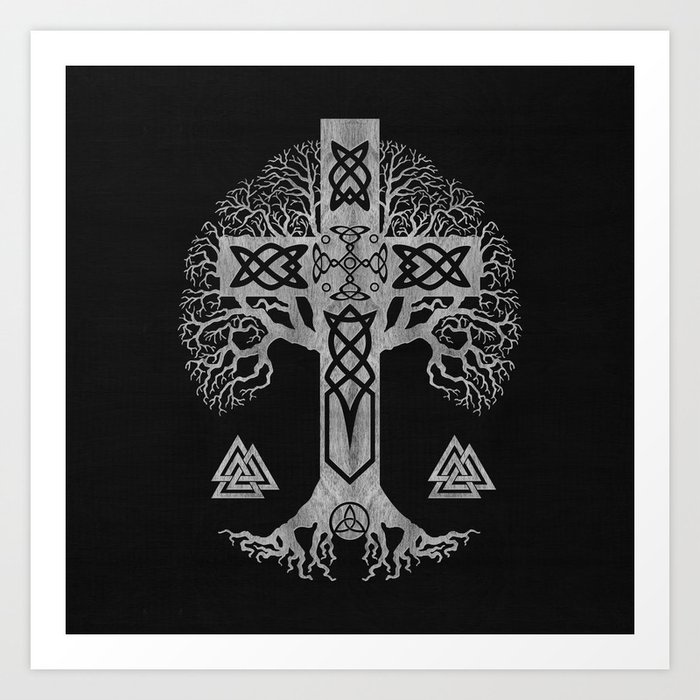 Celtic Tree Cross Tattoos