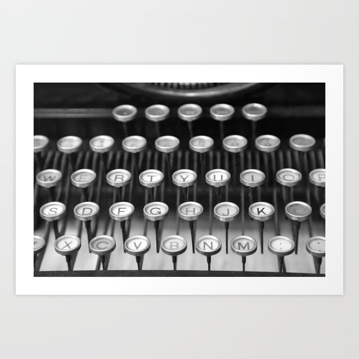 Typewriter Keys Art
