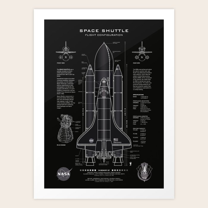 space shuttle black