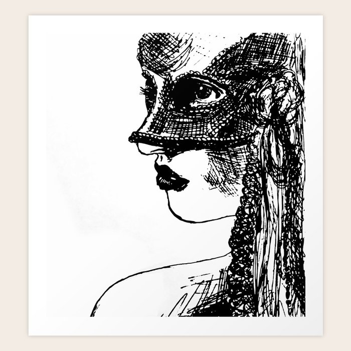 Girl Mask Designs For Art