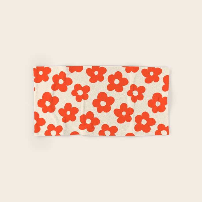 70s flower pattern simple