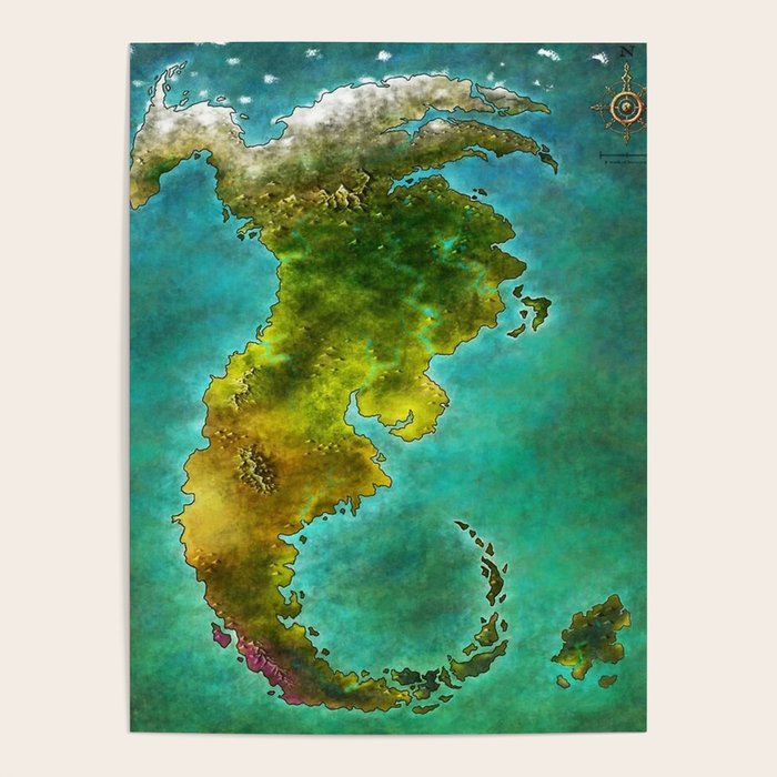 Wings Of Fire Maps 10 Poster by Bananaboth | Society6