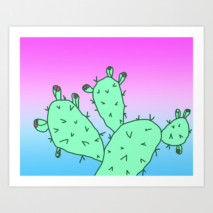 Cactus Art Print By Katie Kay Society6
