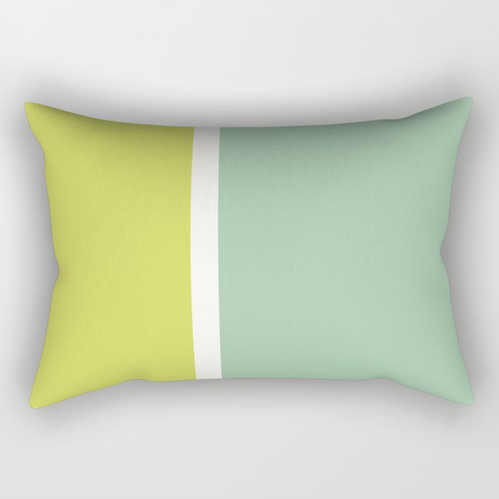 light green rectangle cushion