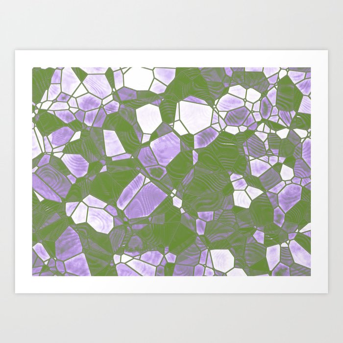 Genderqueer Pride Curve-Textured Stained Glass Art Print by Vernen Ink ...