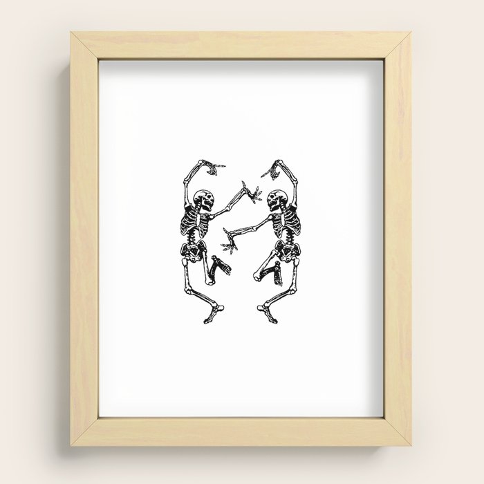 dancing skeleton print