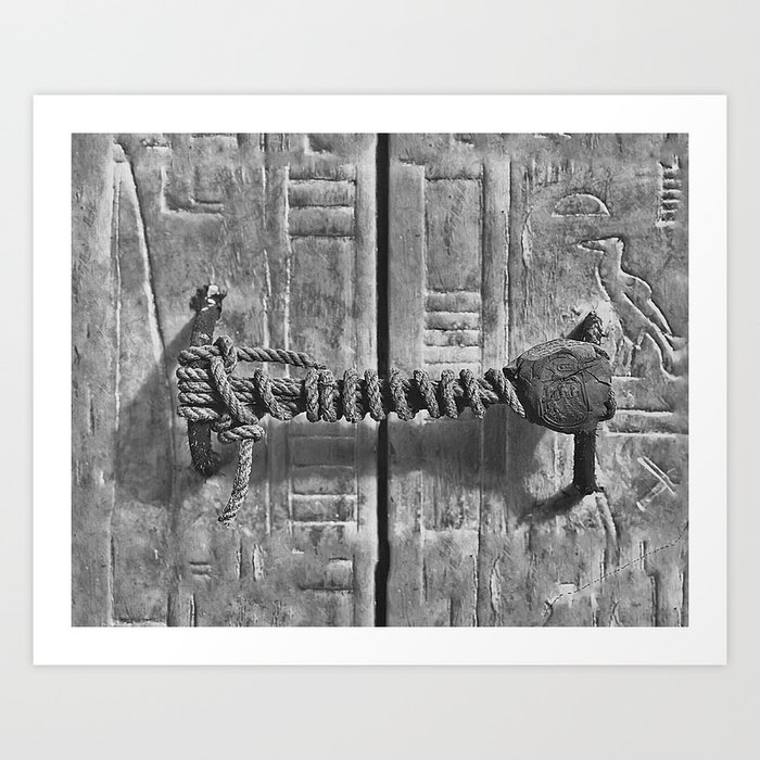 The unbroken seal on Tutankhamun’s tomb, Egyptian pyramids, Giza, King ...