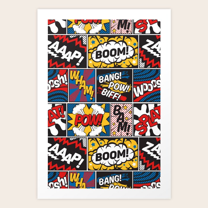 superhero comic graphics