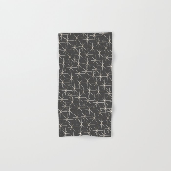 dark gray patterned towels