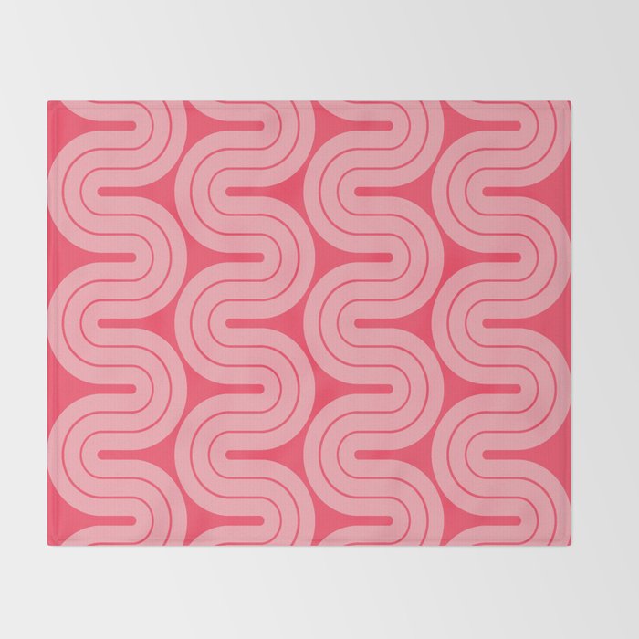 pink pattern throw