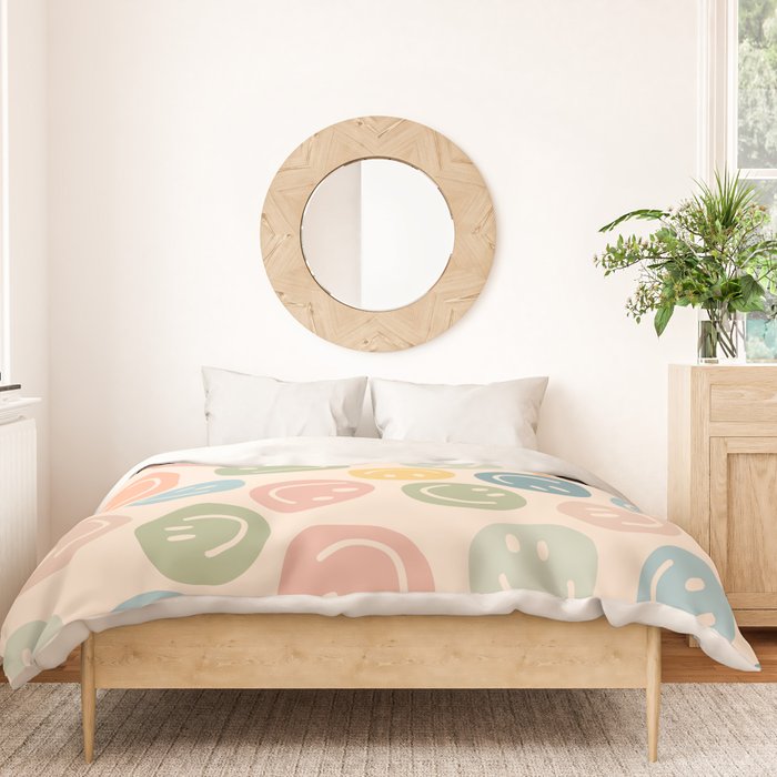 faces duvet cover