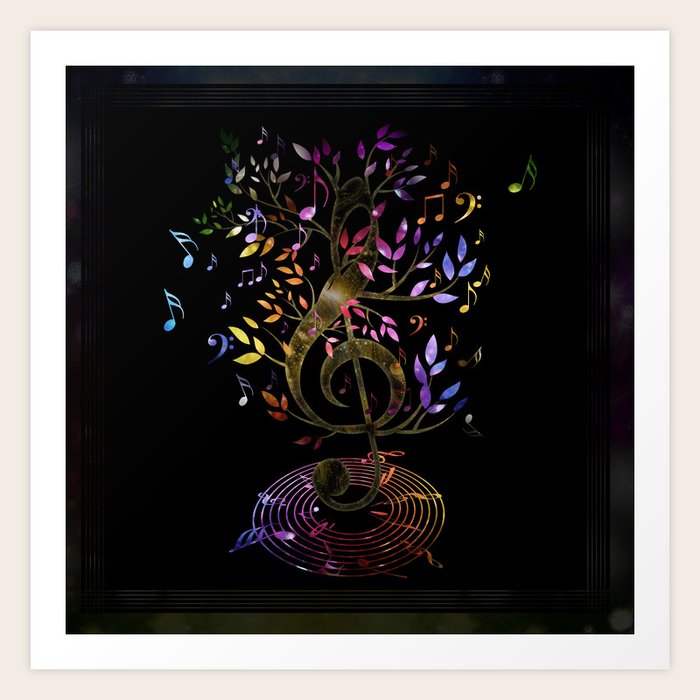 Abstract Art Music Tree