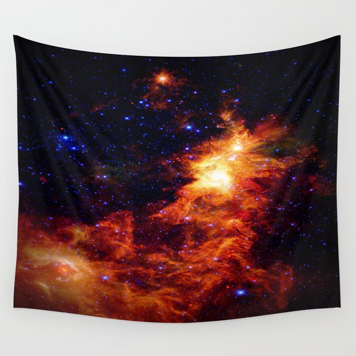 Fiery gAlAXy Indigo Stars Wall Tapestry by 2sweet4words Designs | Society6