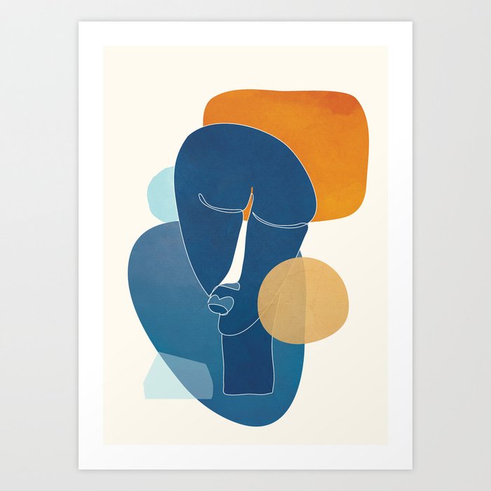 Abstract Mask Design 2 Art Print by City Art | Society6