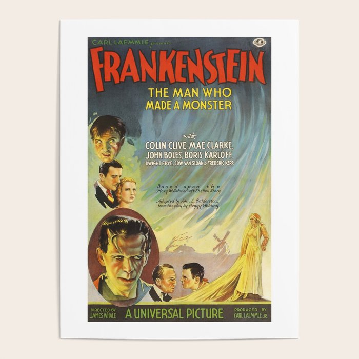 Creature double feature theatrical Frankenstein 1931 Vintage Movie ...