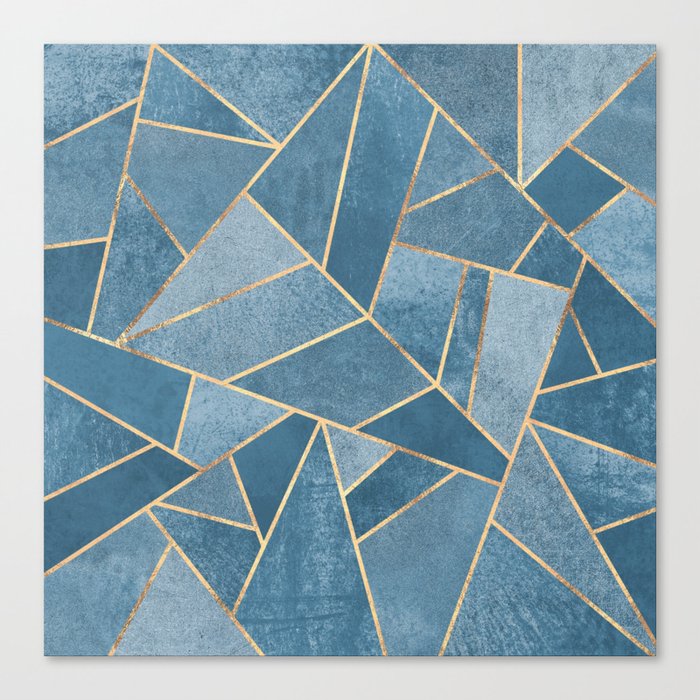 Dusk Blue Stone Canvas Print by Elisabeth Fredriksson | Society6