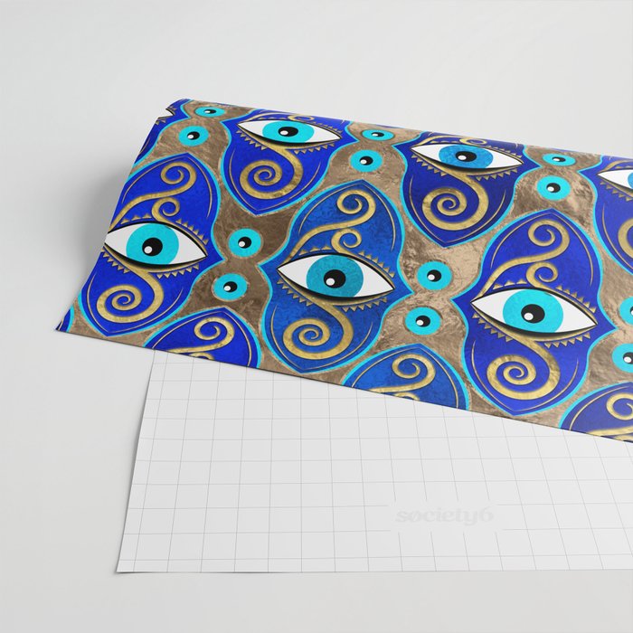 evil eye pattern paper
