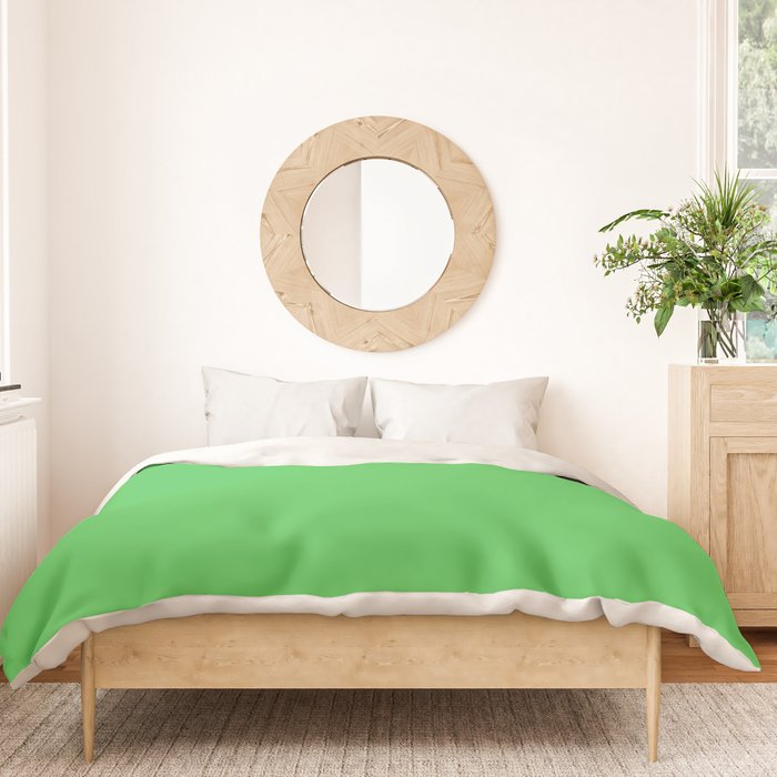bright green bedding