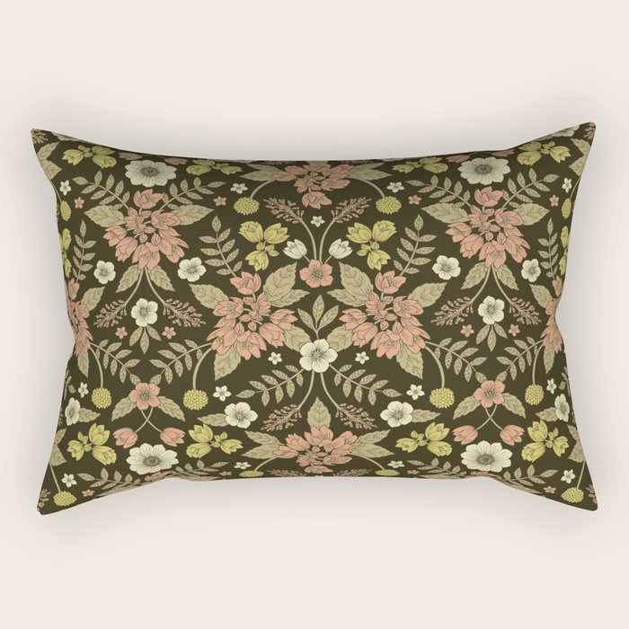dark green patterned cushions