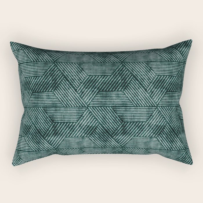 dark green rectangle cushion