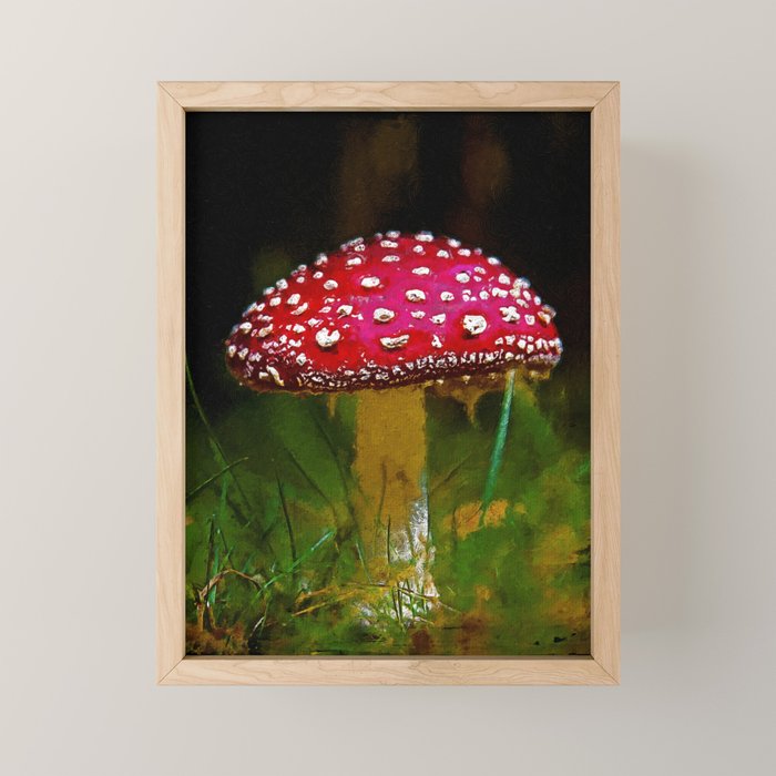 Amanita Muscaria Mushroom Vintage Cute Amanita Muscaria Botanical Art