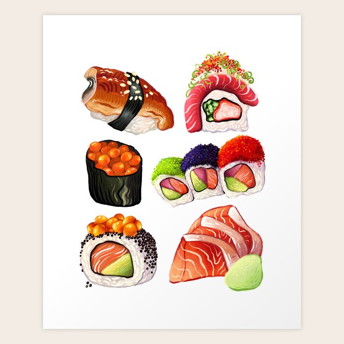 sushi artwork
