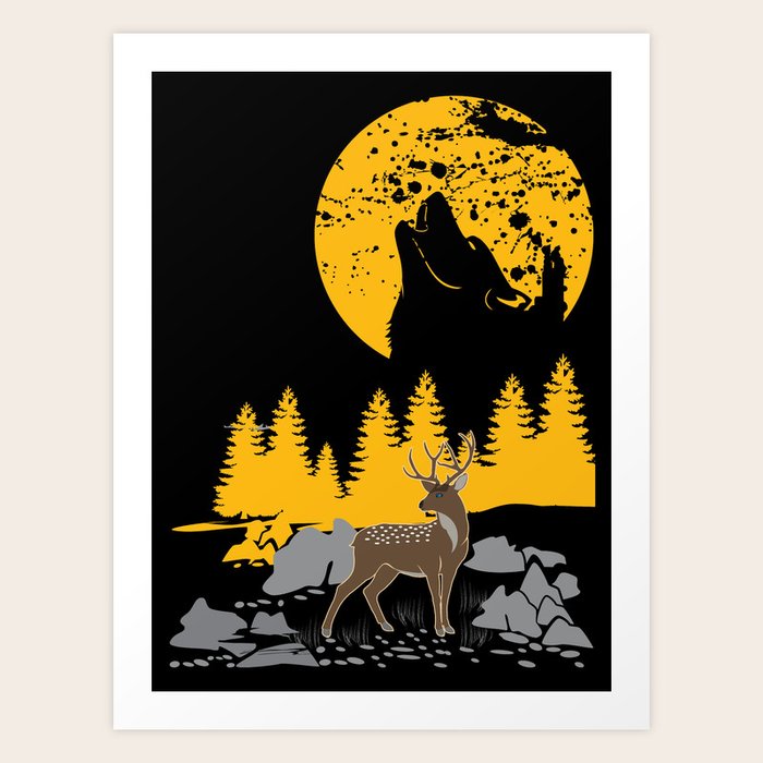 Dark Shadow Wolf