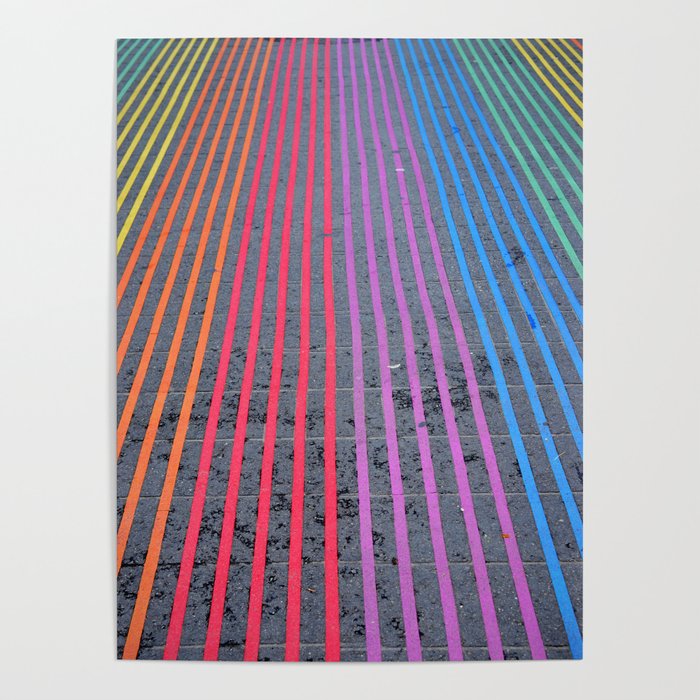 Vibrant Rainbow Crosswalk in San Francisco - Colorful Street ...