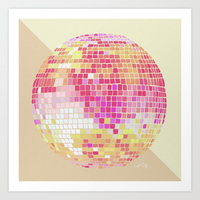 glitterball pink