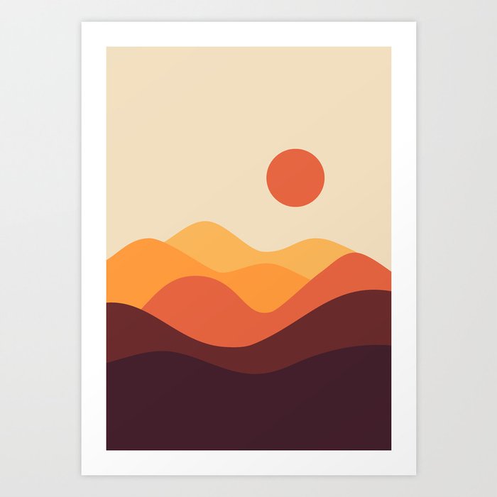 Geometric Landscape Painting