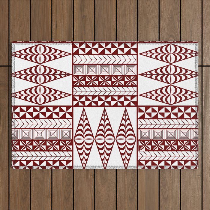 UrbanNesian Nuku'alofa Ngatu Outdoor Rug by Urban Nesian | Society6