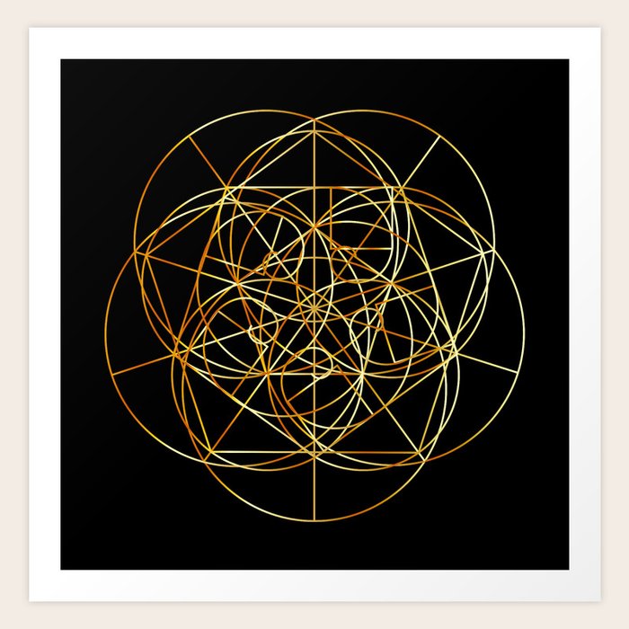 Sacred Geometry Spiral Fibonacci