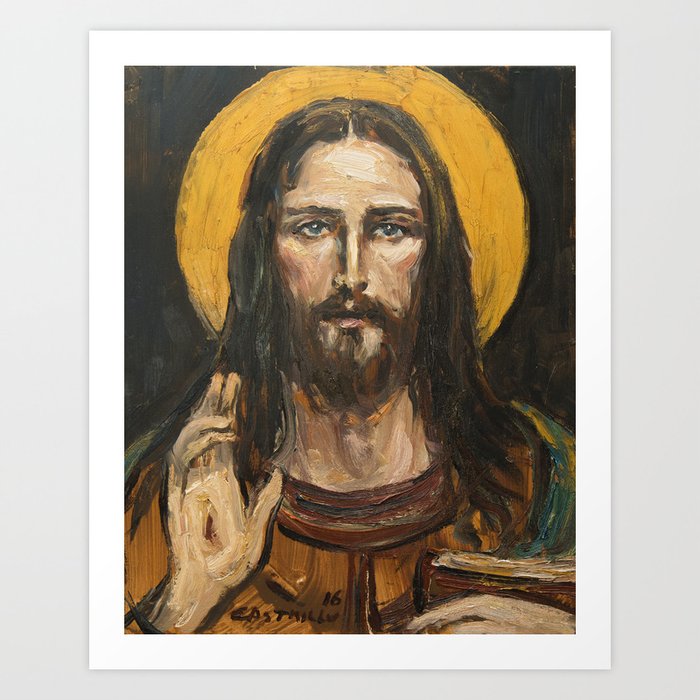 Christ Pantocrator Art Print by CASTRILLO | Society6