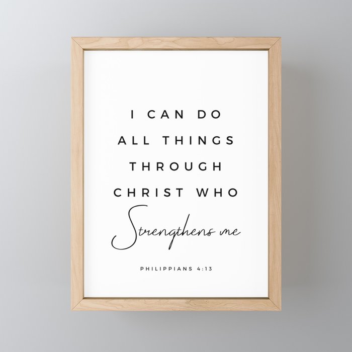 Philippians 4 13 Wall Art