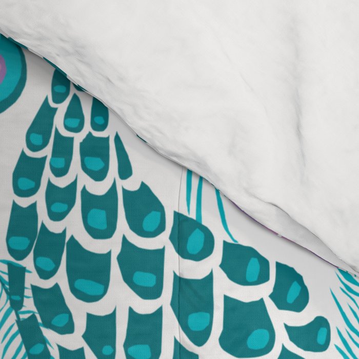 peacock feather comforter