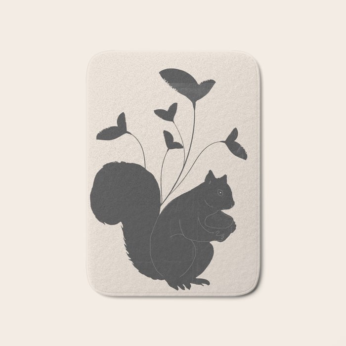 squirrel bath mat