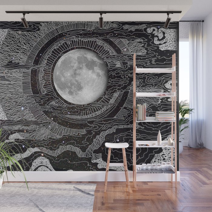 moon texture on wall