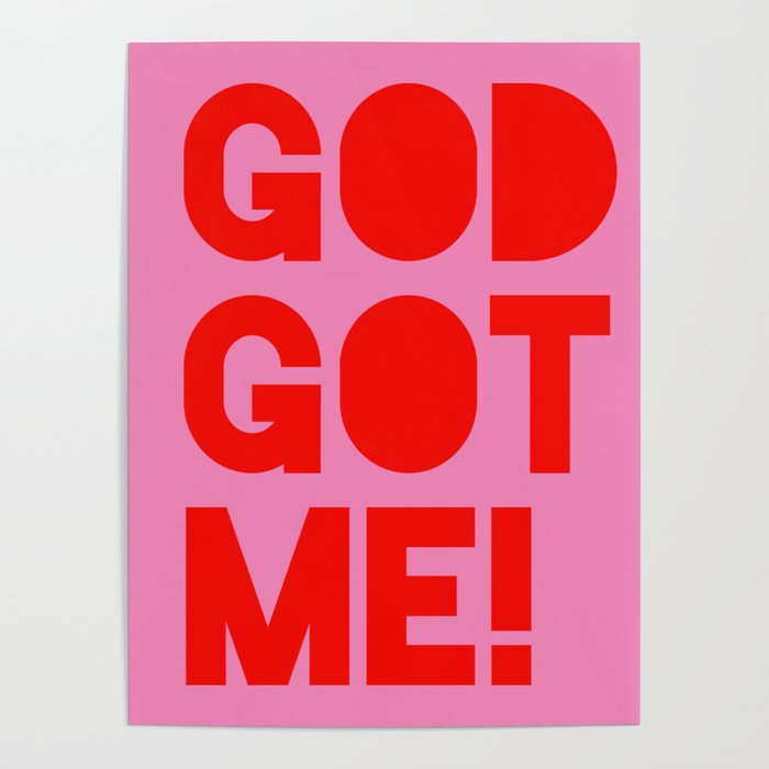 God Got Me! - Motivational Preppy Aesthetic Poster by Aesthetic by SB ...