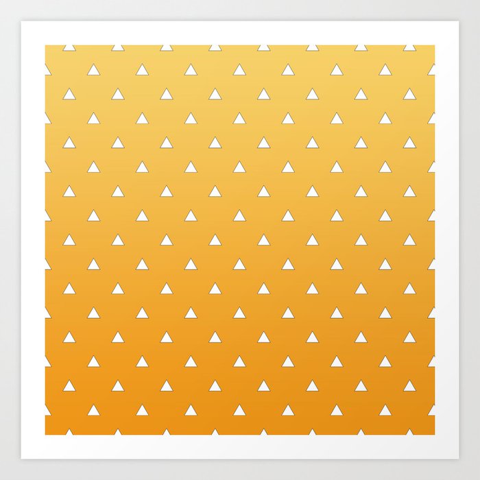 Zenitsu Pattern Art Print by JumperCat | Society6
