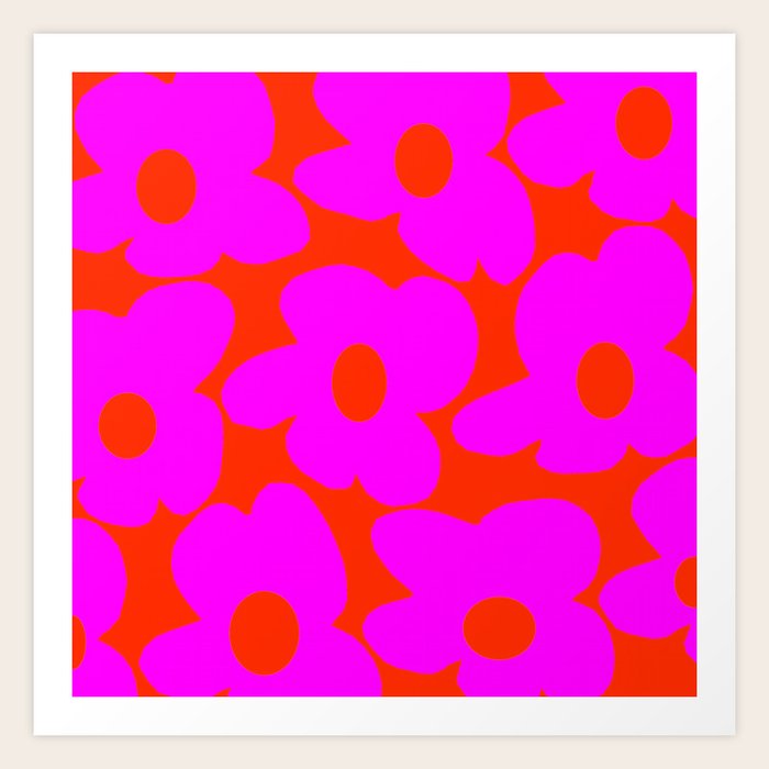 pink retro pattern