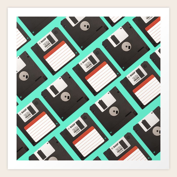 Floppy Disk Wall Art