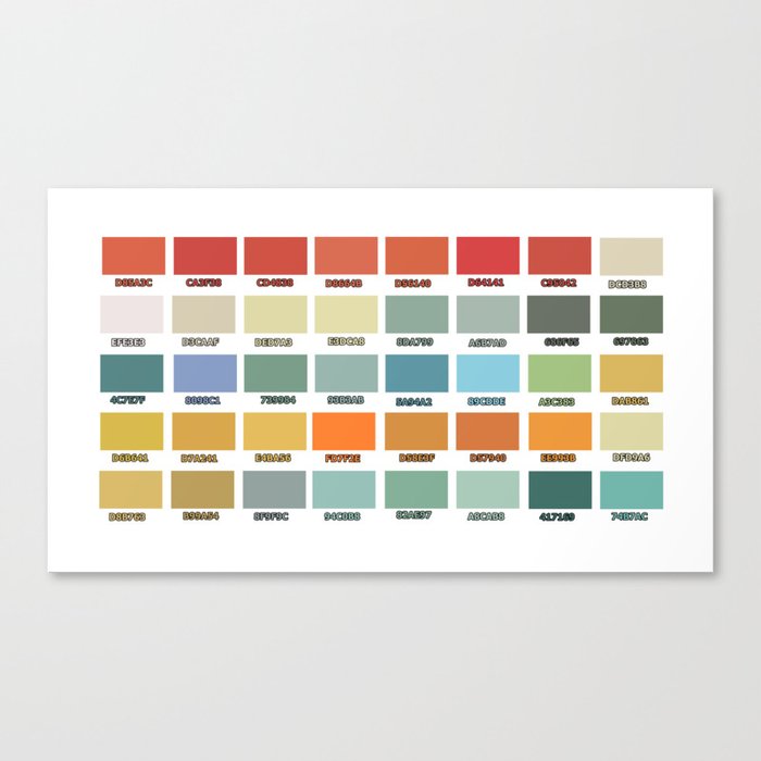 Vintage Colors With Hex Codes Color Palette Reference Picture Ideal 