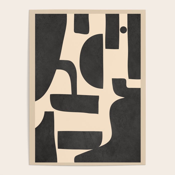 Geometric Minimal Abstract Art 6 Poster by Flow Line | Society6