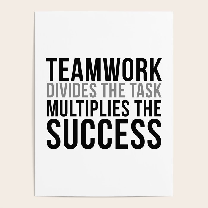 teamwork office poster