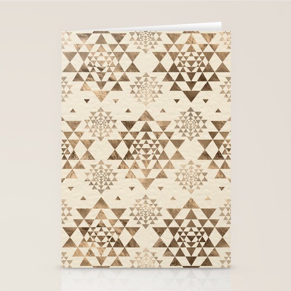 Sri Yantra pattern - pastel gold Stationery Cards by Creativemotions ...