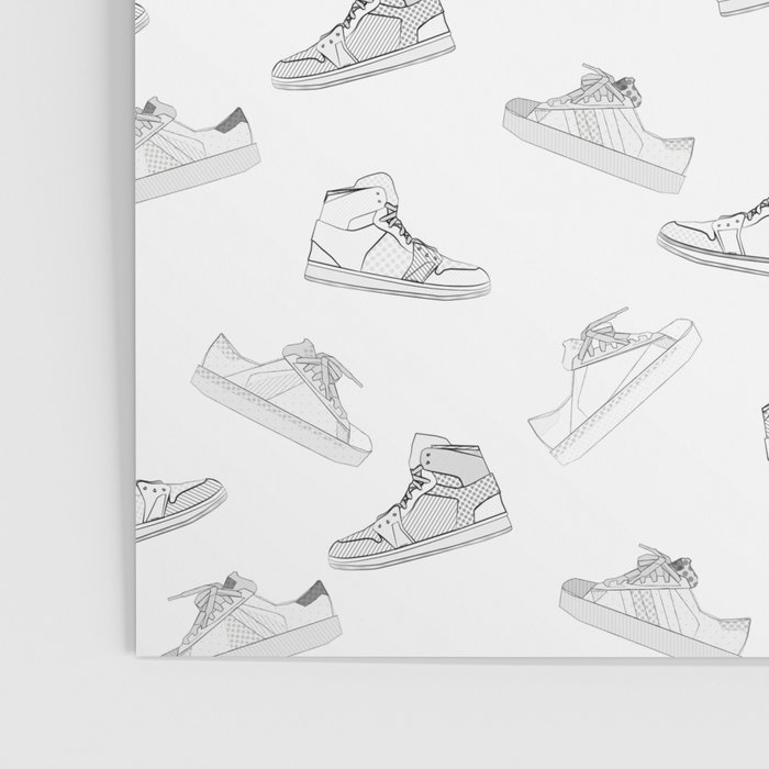 shoe pattern drawing