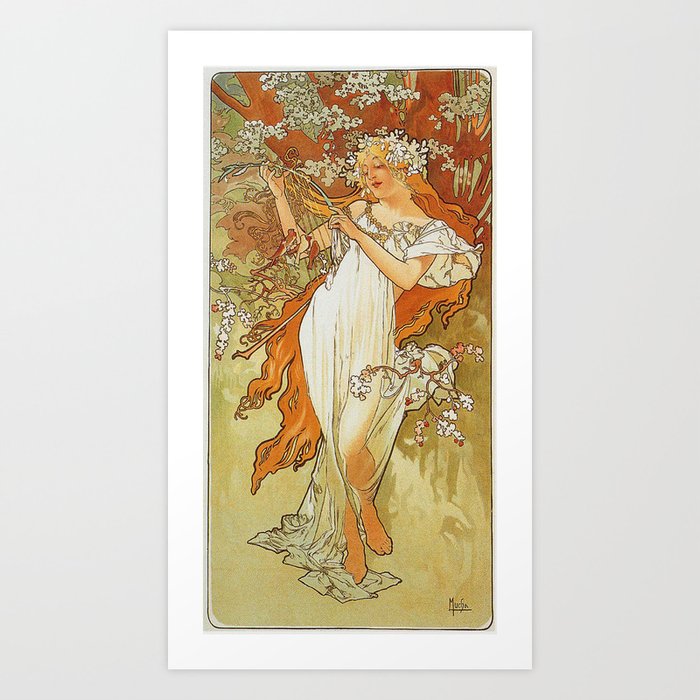 Alphonse Mucha Printemps
