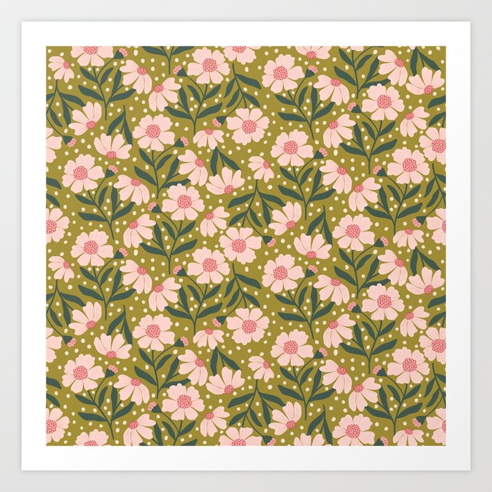 pink and green pattern